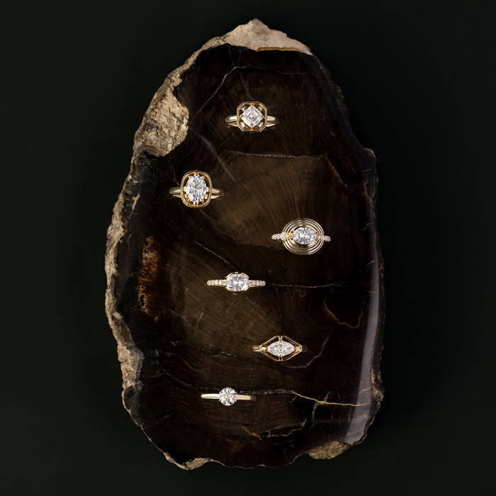 Padparadscha sapphire engagement ring - at 12th HOUSE